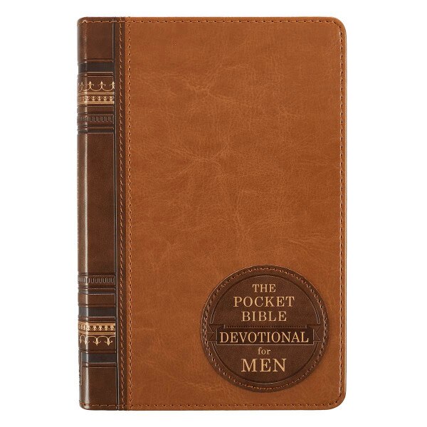 THE POCKET BIBLE DEVOTIONAL FOR MEN FAUX LEATHER COVER DC